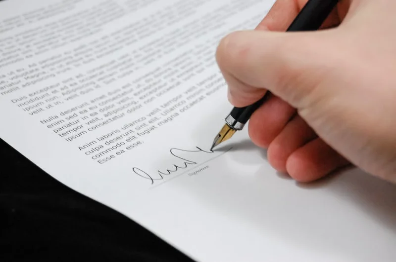 Visual representation of contrat